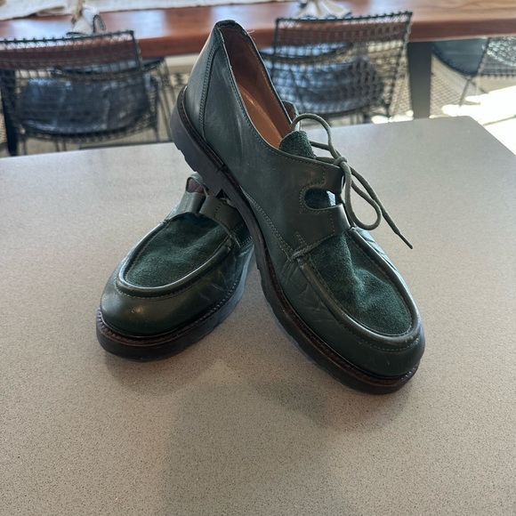 Minelli | Shoes | Minelli Forest Green Suede Leather Lace Up Derby ...